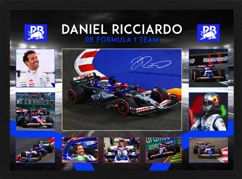 Daniel Ricciardo Large Photo Collage V5 – Quality Memorabilia and Artwork
