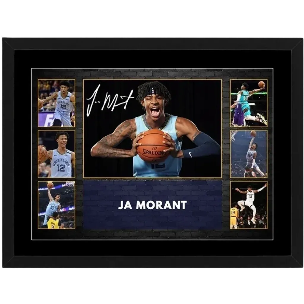 Ja Morant Small Print Collage – Quality Memorabilia and Artwork