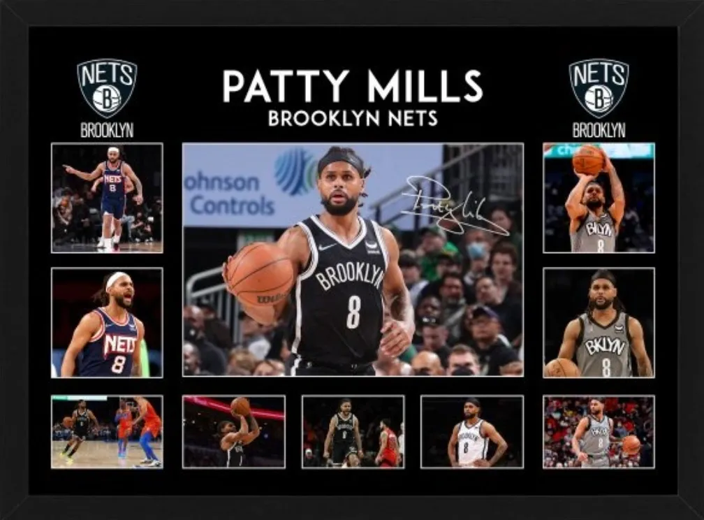 Patty Mills Large Print Collage V1 – Quality Memorabilia and Artwork