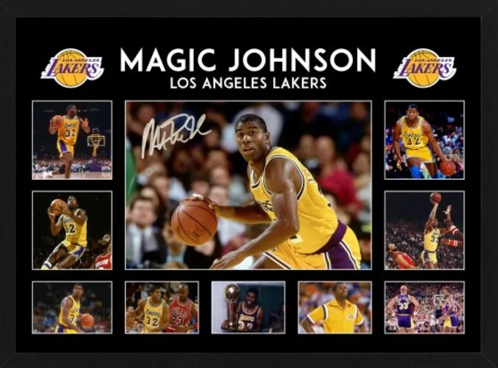 Magic Johnson Large Print Collage V2 – Quality Memorabilia and Artwork