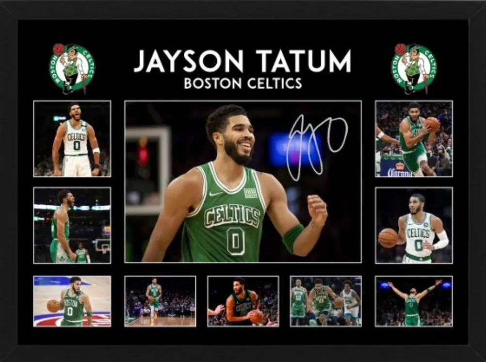 Jayson Tatum Large Print Collage V2 – Quality Memorabilia and Artwork